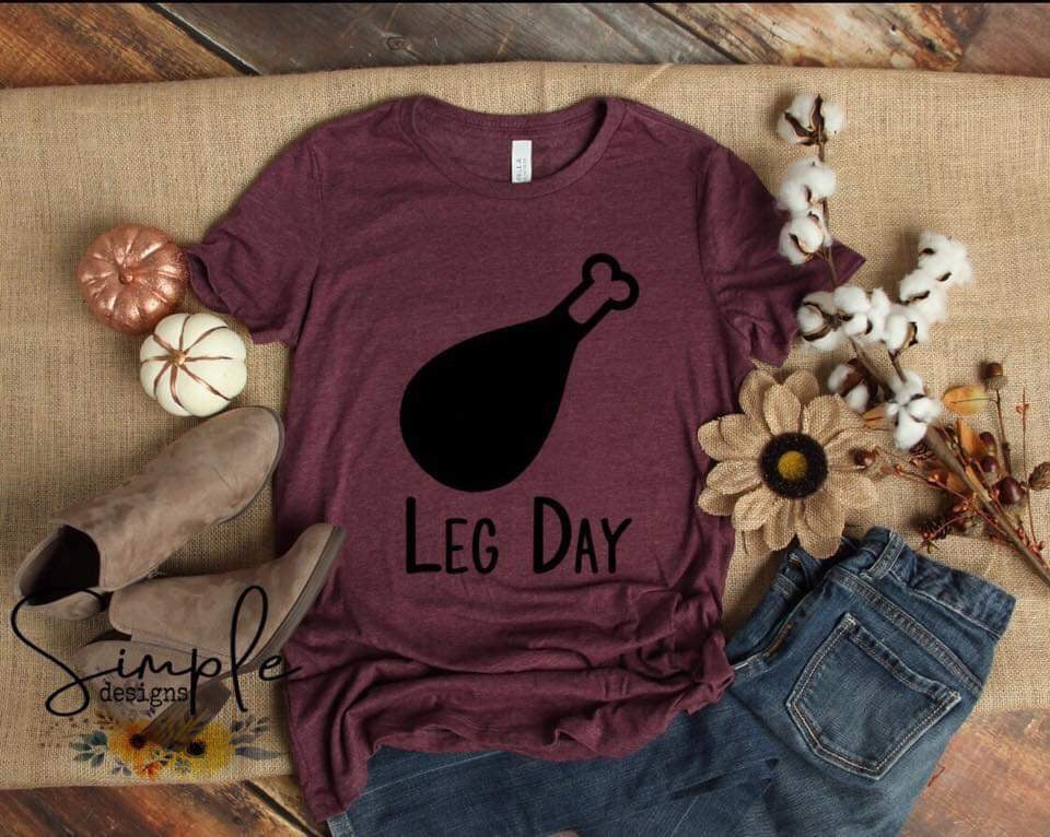 Leg Day Sublimation Heat Transfer Sheet – Simple Designs and More