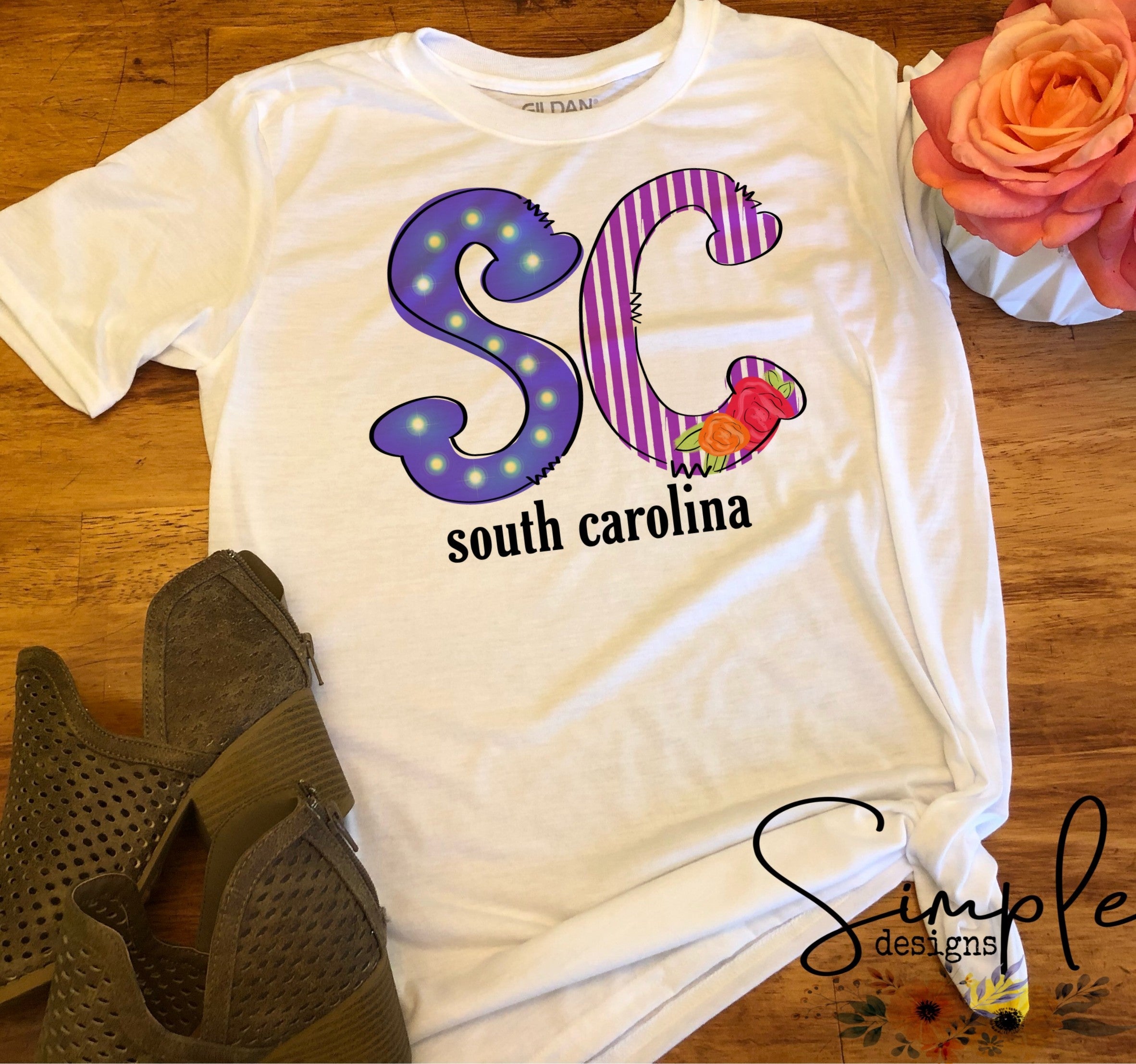 SC South Carolina Sublimation Heat Transfer Sheet – Simple Designs and More