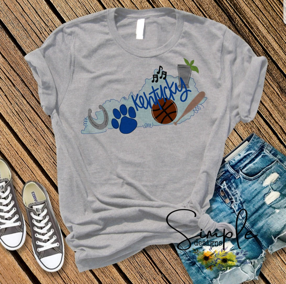 Kentucky State Design Sublimation Heat Transfer Sheets – Simple Designs ...
