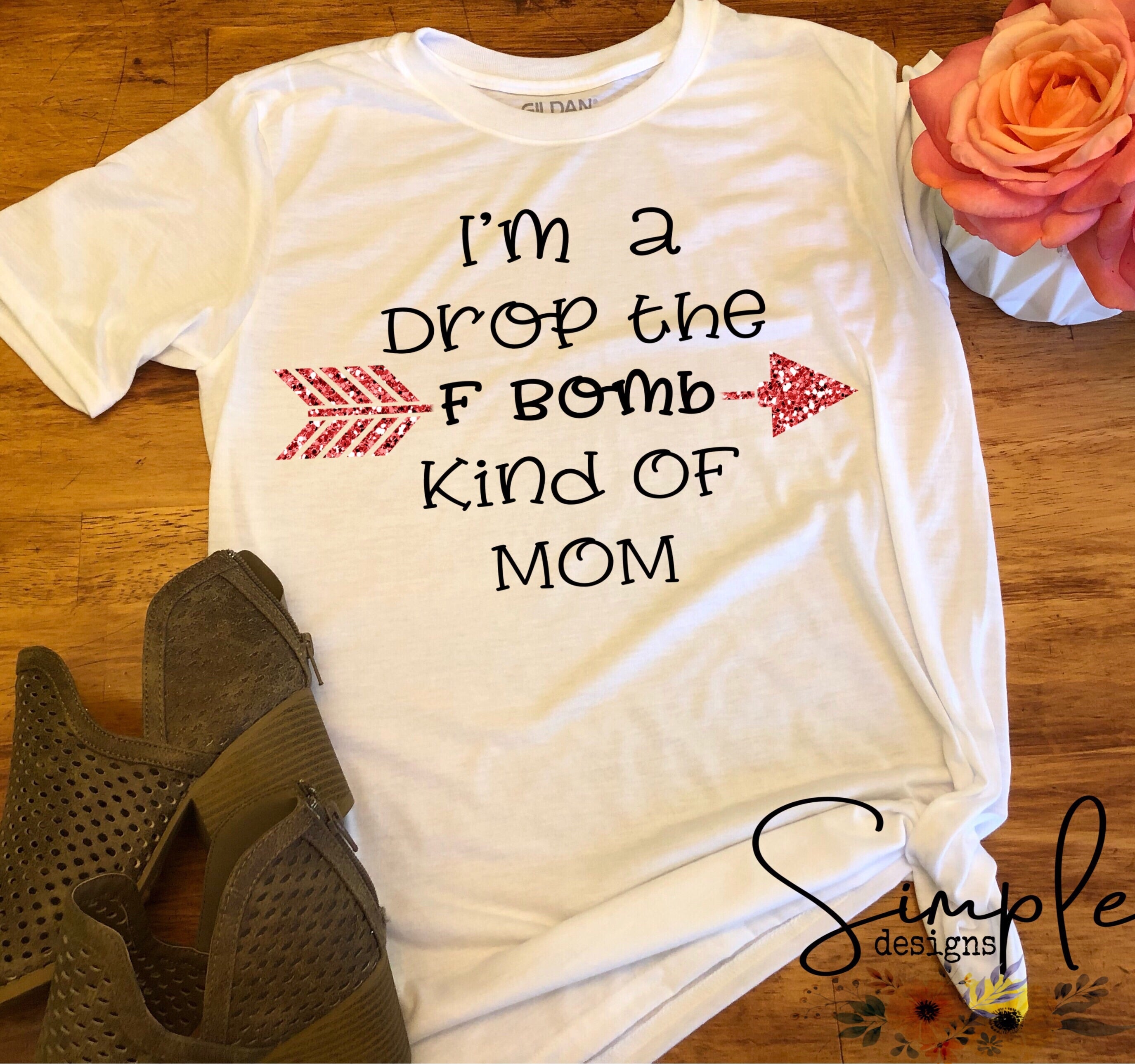 Drop F Bomb Kind Of Mom Sublimation Heat Transfer Sheet – Simple ...